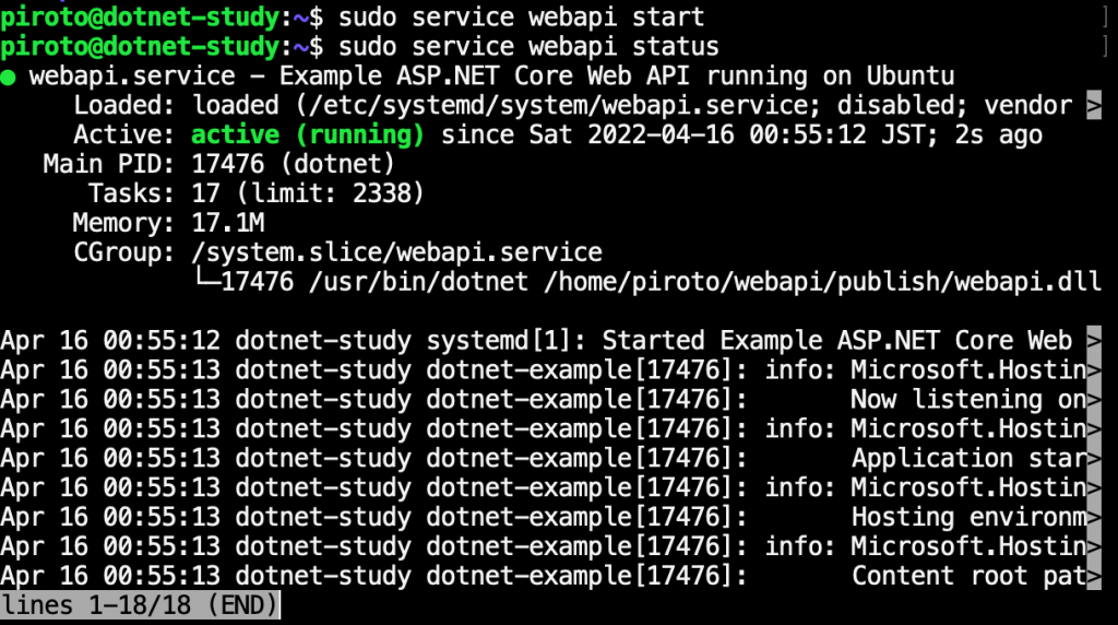 UbuntuにNginx ＋ ASP.NET Coreを構成する | Glob